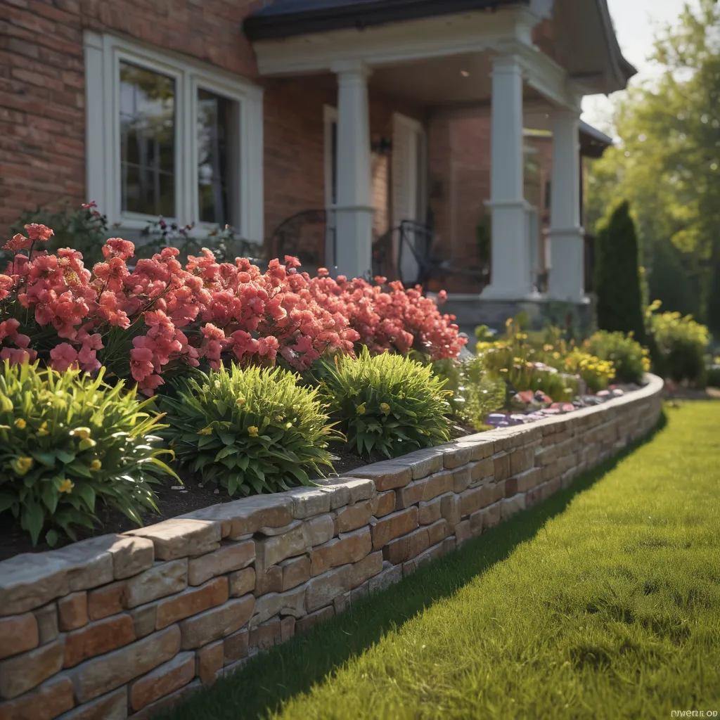 Designing a Retaining Wall Flower Bed by Your Home