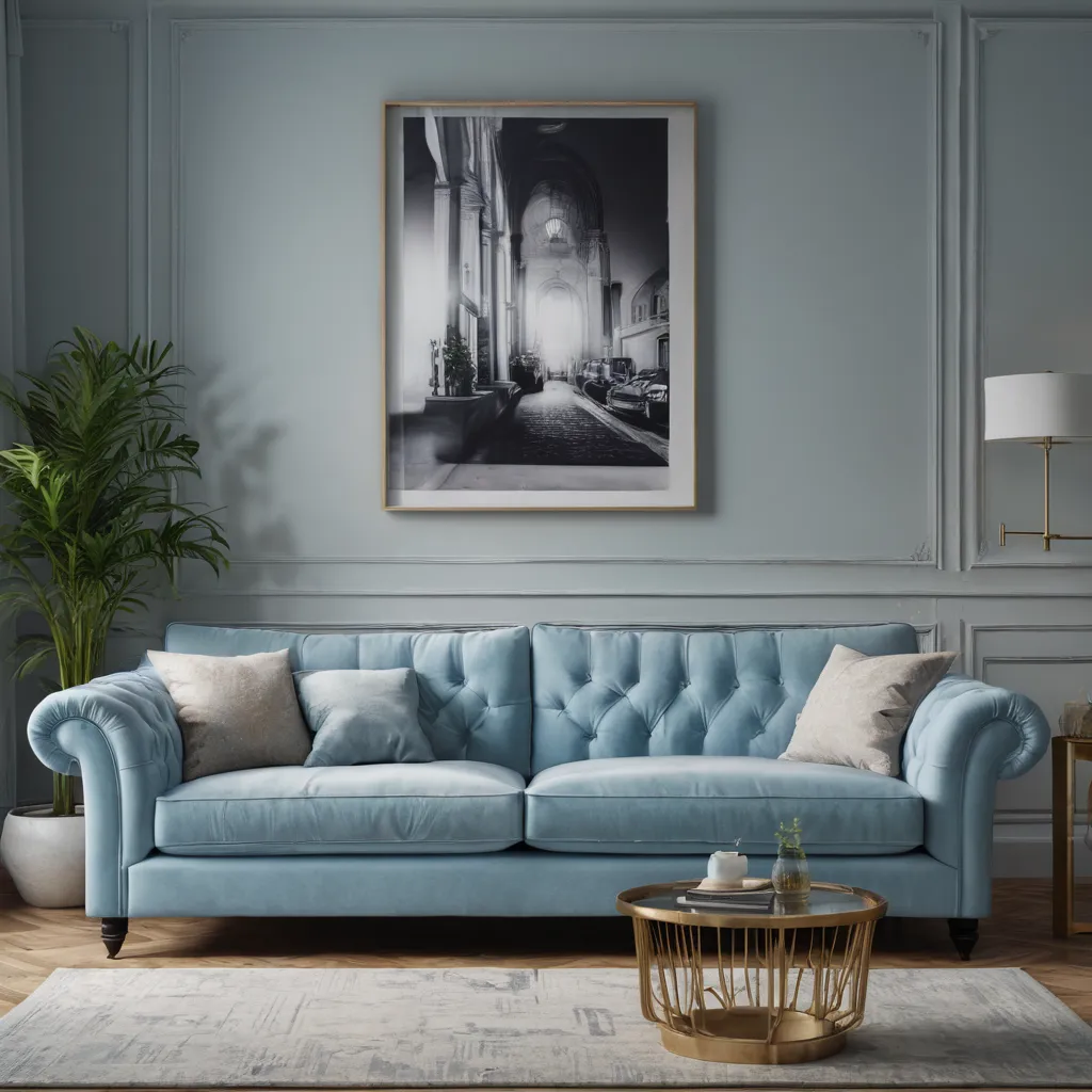 Innovative Design Ideas for Light Blue Sofas