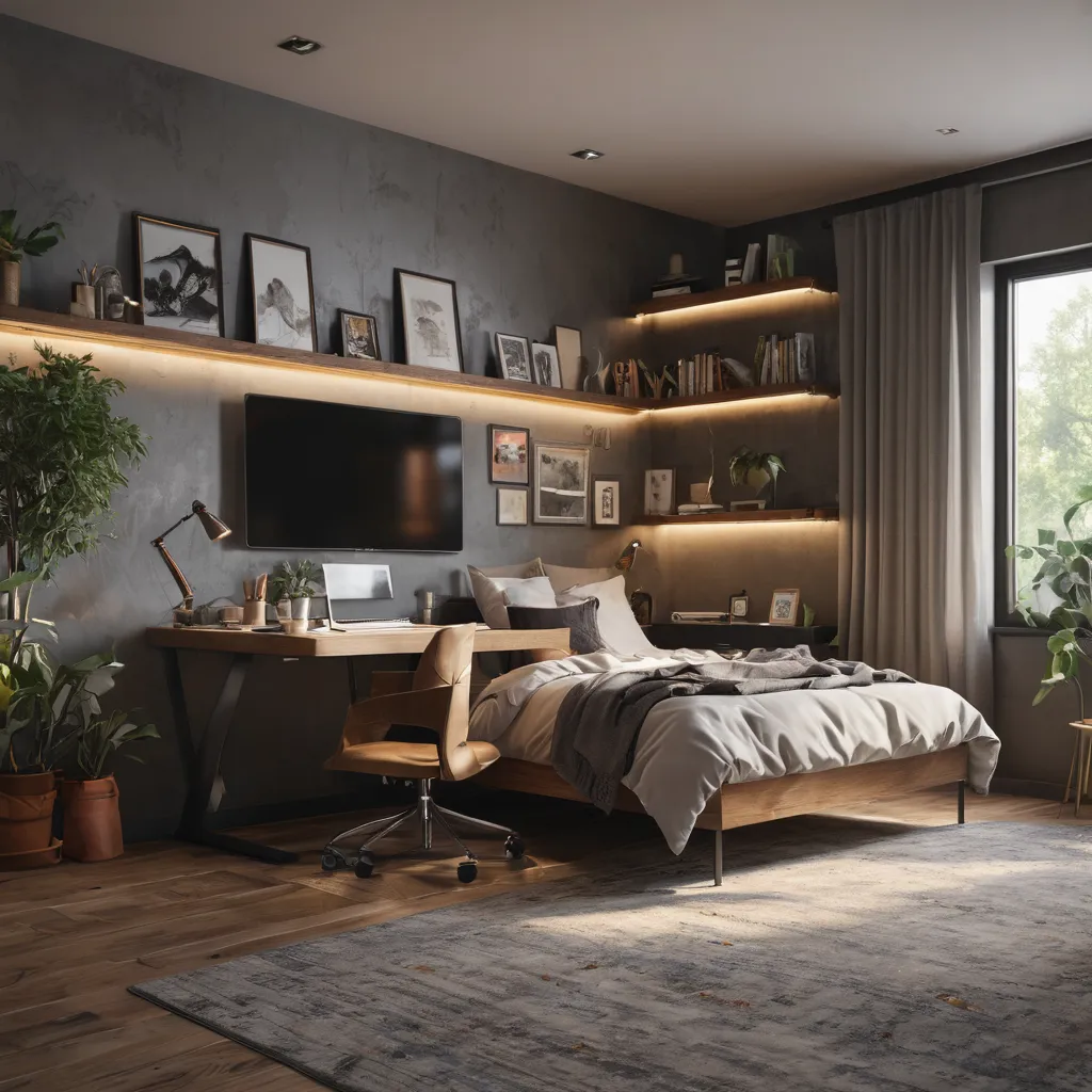 Creating a Stylish Home Office with a Bed