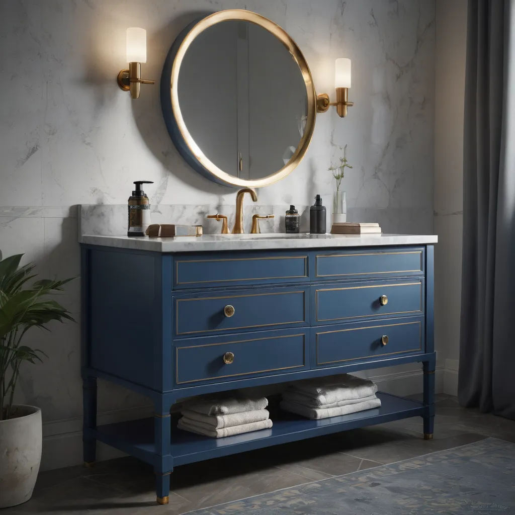 Stunning Blue Vanity Bathroom Inspirations