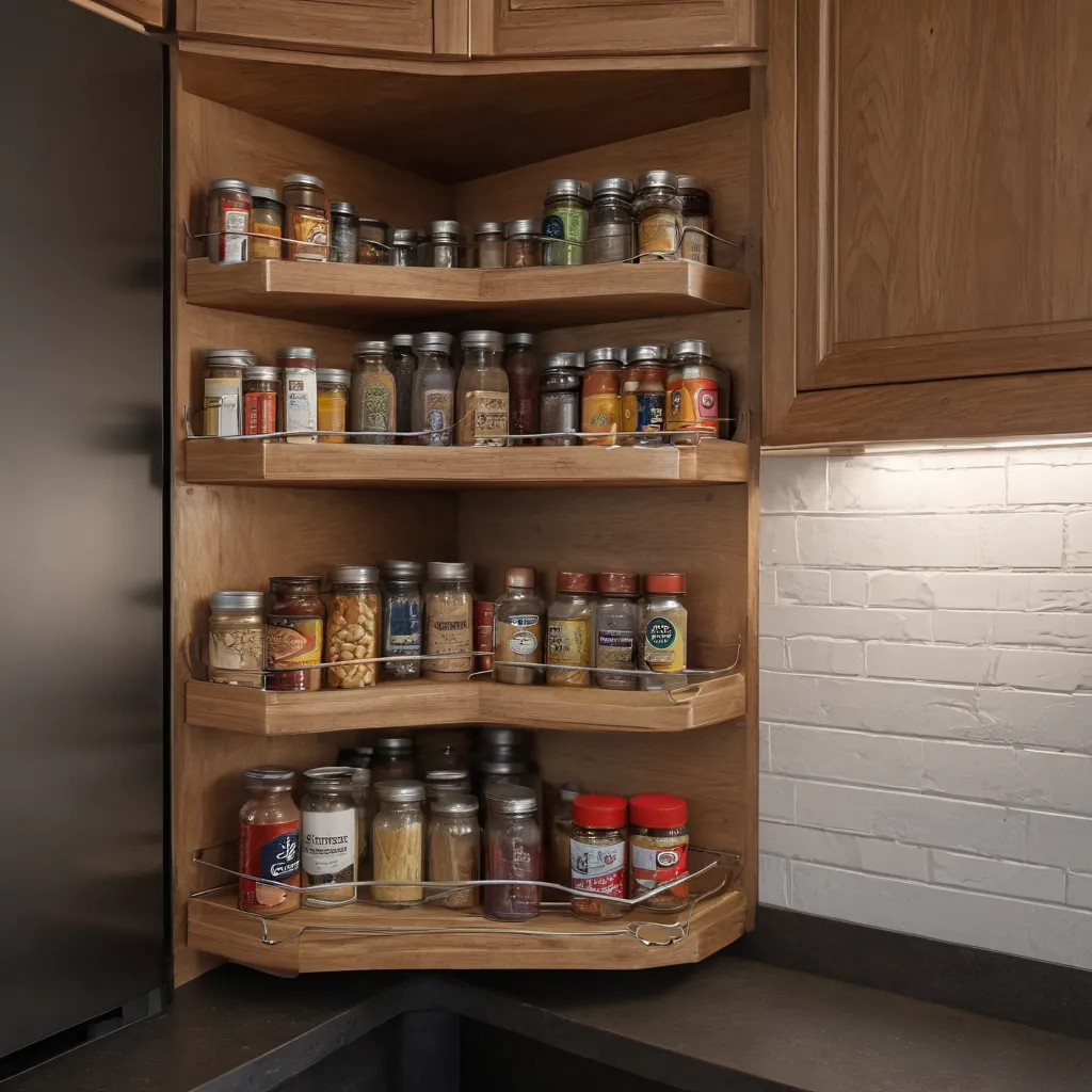 Maximizing Kitchen Space with Corner Spice Racks